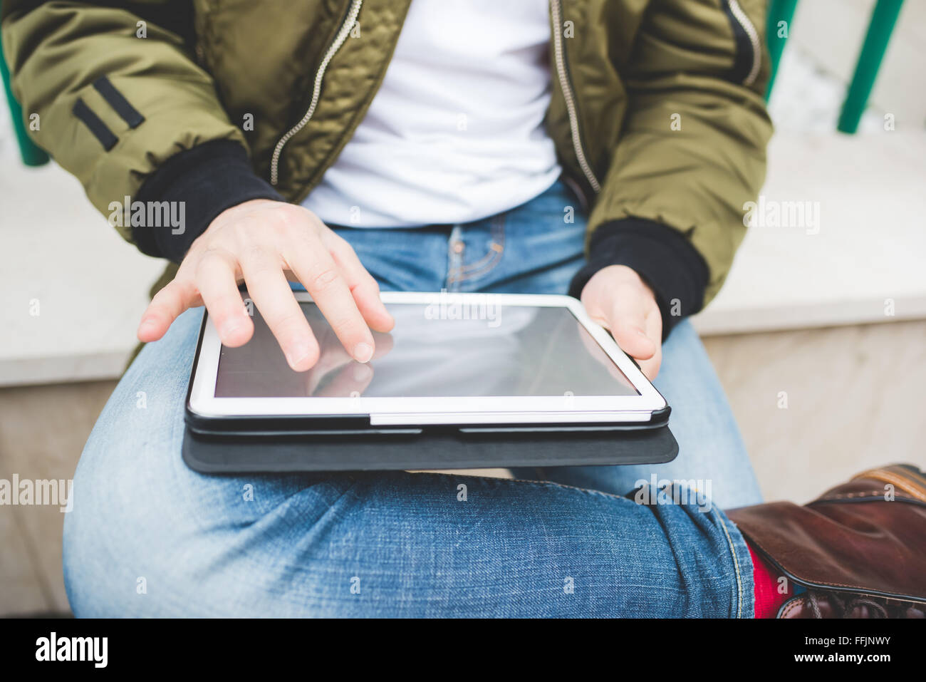 Man hand finger tapping on hi-res stock photography and images - Alamy