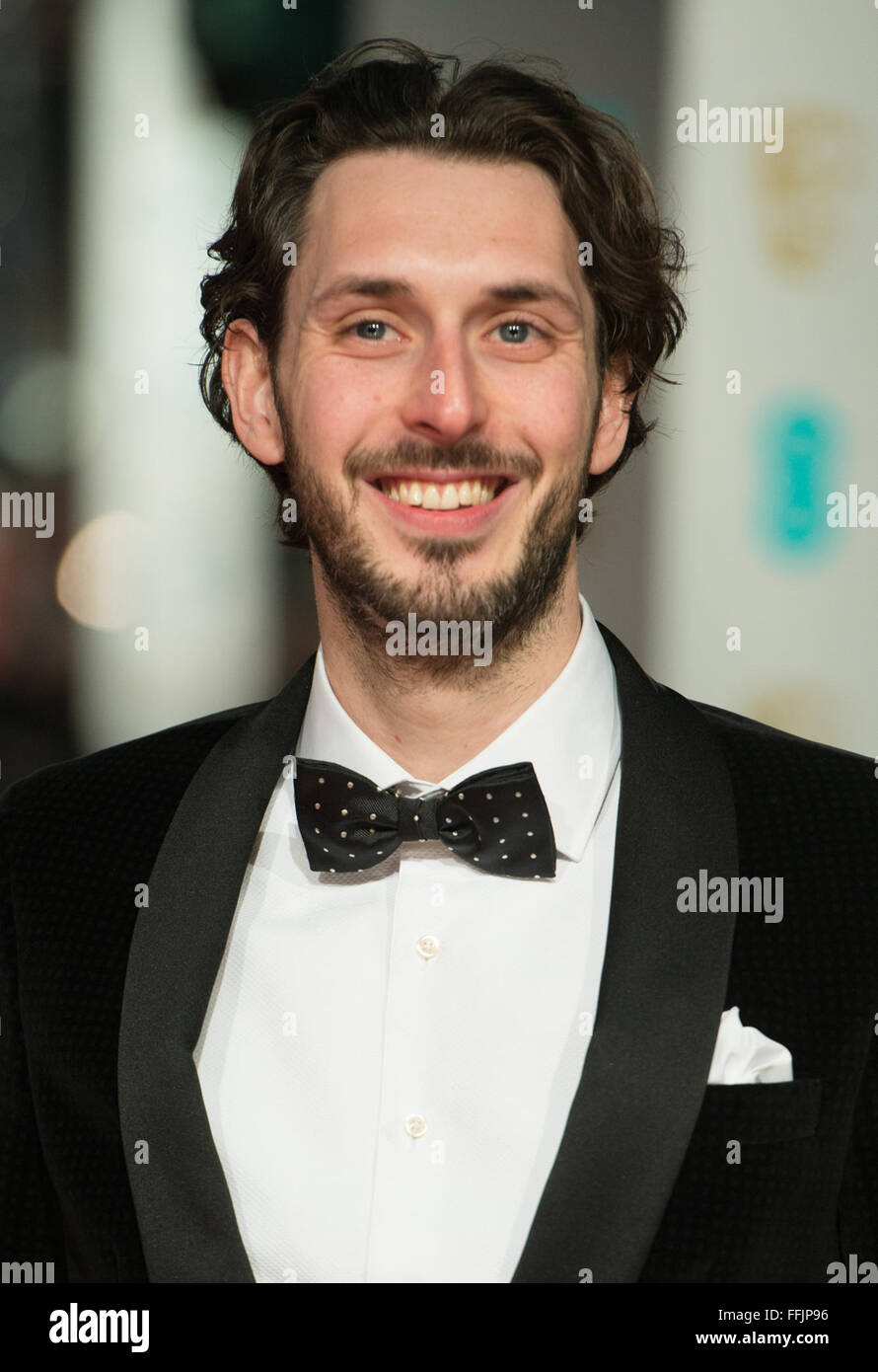 London, UK. 14th February, 2016. Actor Blake Harrison arrives at the EE ...
