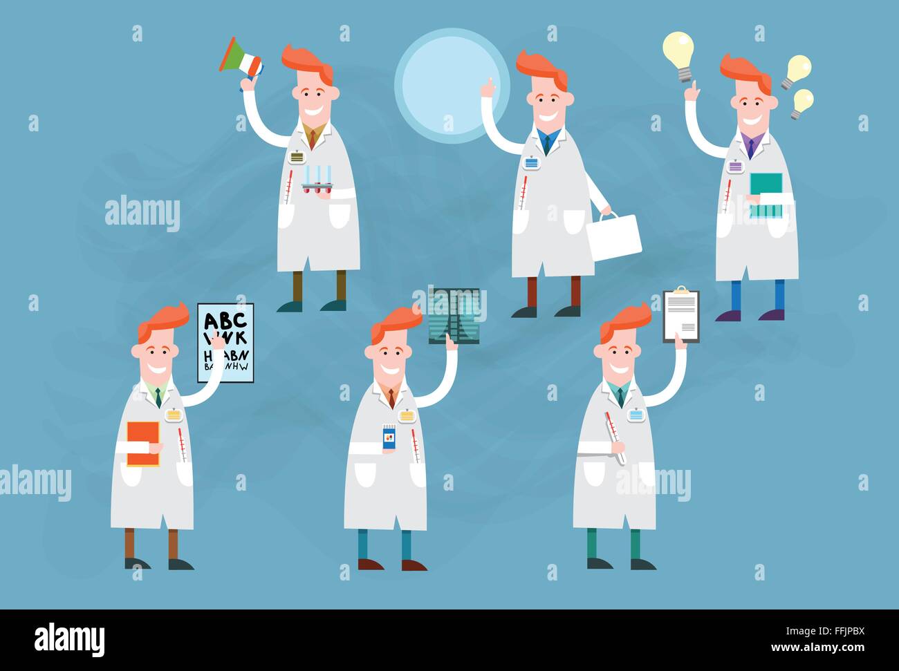 Male doctor medical recipe Stock Vector Images - Alamy
