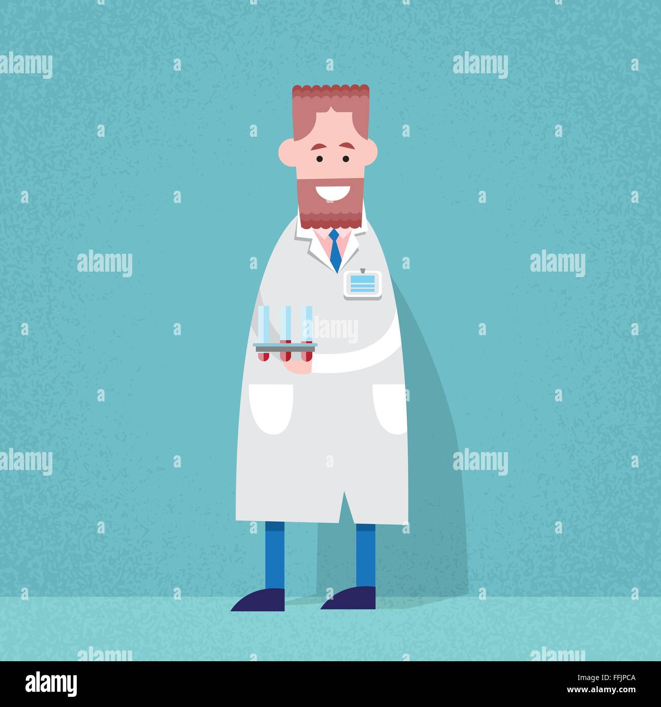 Doctor Patient Male Test Result Stock Vector Images Alamy