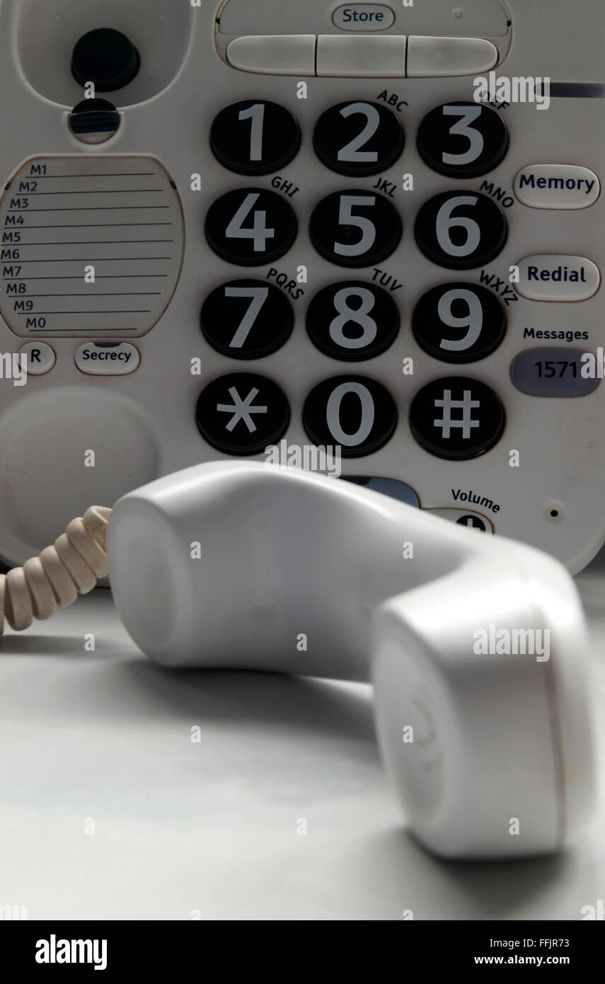 Phone telephone keypad numbers hi-res stock photography and images - Alamy