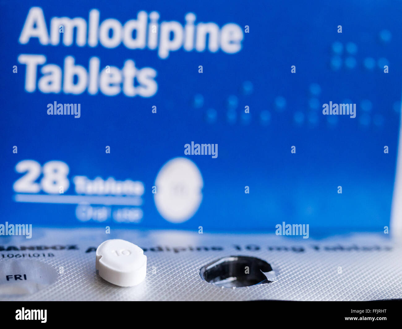 Packet of amlodipine tablets hi-res stock photography and images - Alamy