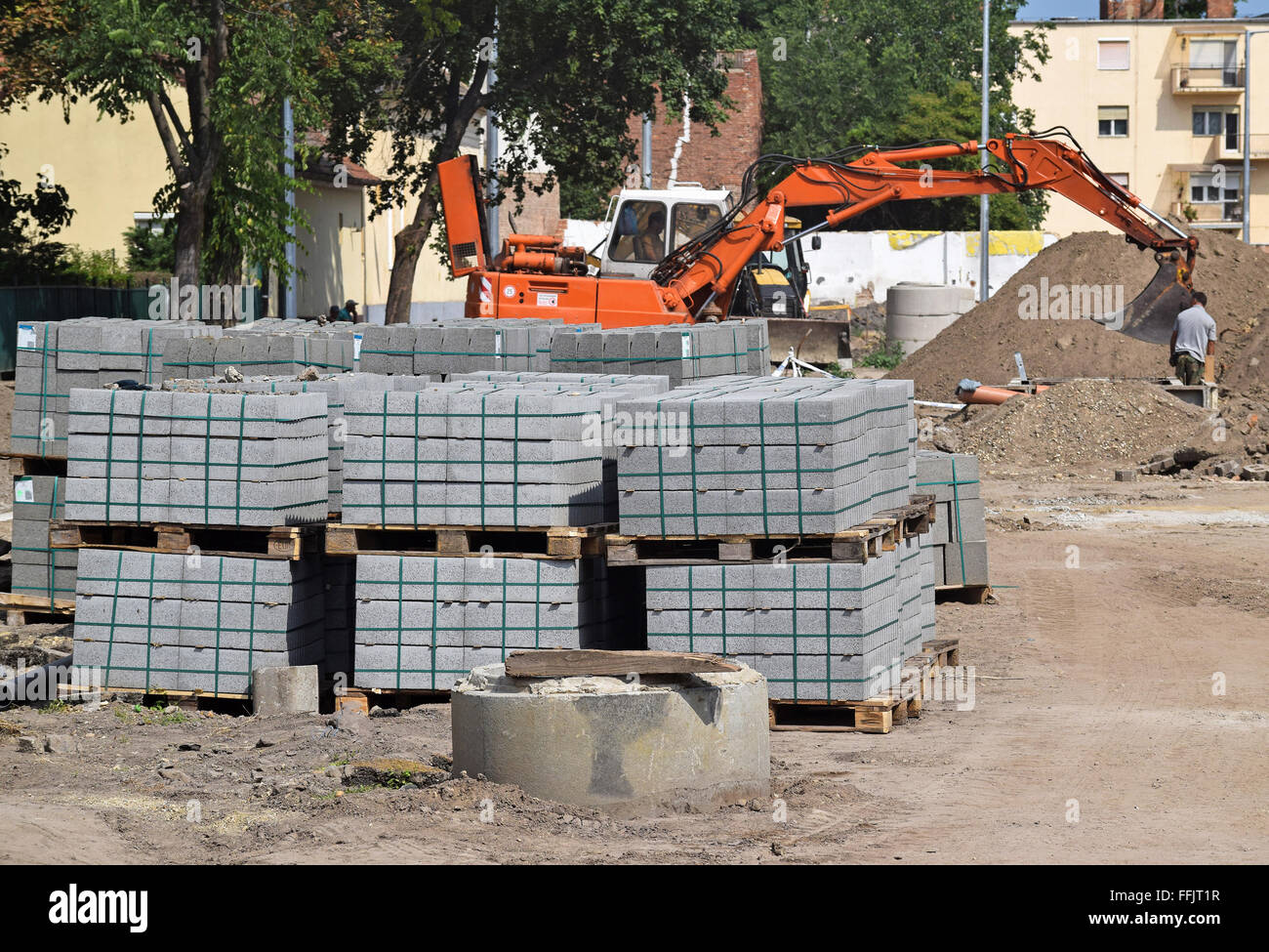 Orange front end loader construction hi-res stock photography and ...
