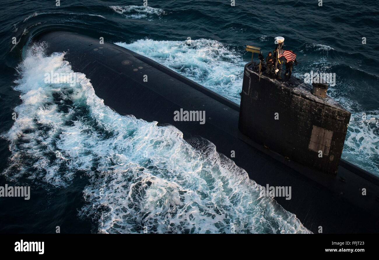 U.S Navy Los Angeles-class fast attack submarine USS Toledo during ...