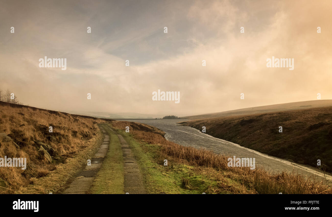 Lower Gorple reservoir Stock Photo - Alamy