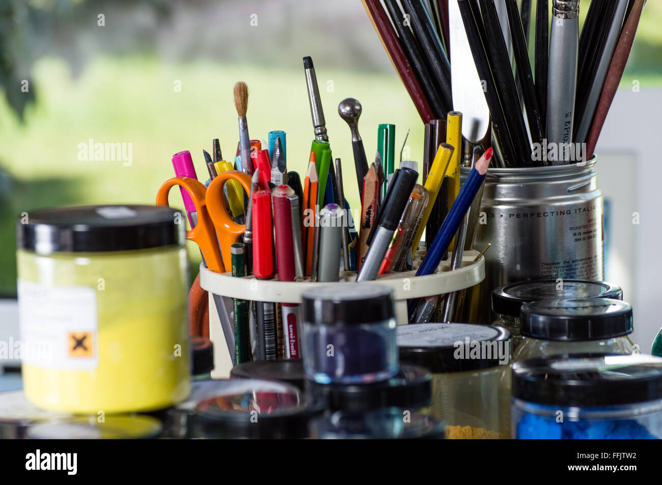 Tools of the artists trade Stock Photo - Alamy