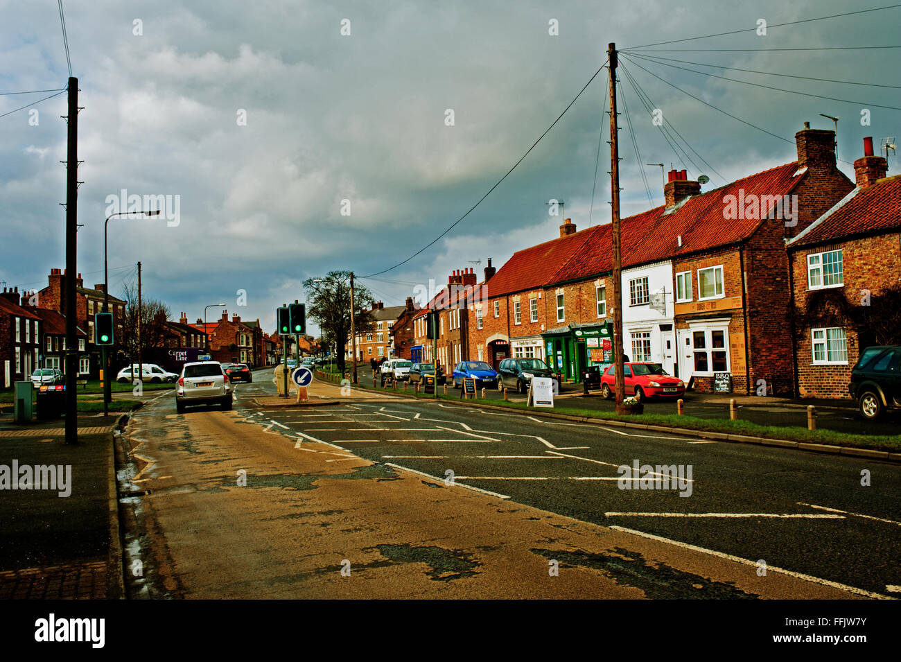 Easingwold High Street, North Yorkshire Stock Photo - Alamy