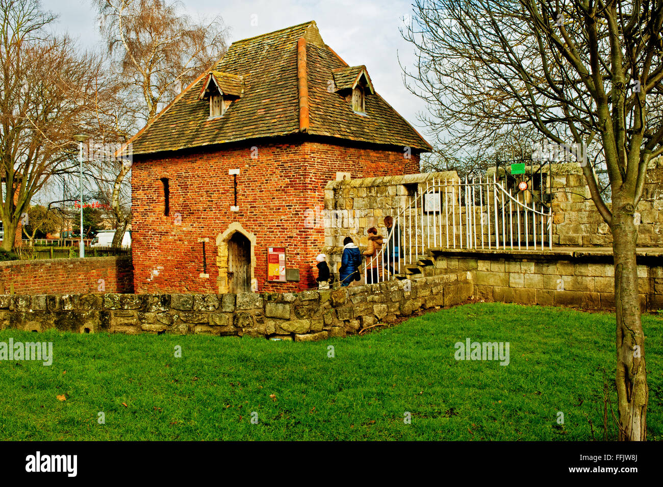 The Red Tower, Foss Island, York Stock Photo - Alamy