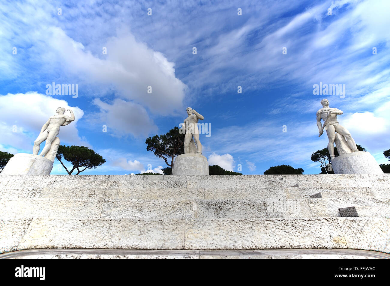Stadium of marble statues hi-res stock photography and images - Alamy