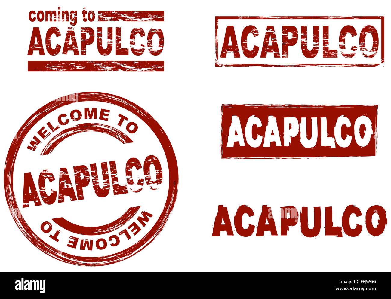Acapulco city Stock Vector Images - Alamy