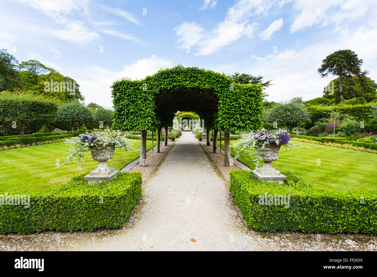 Holker Gardens, Summer Garden, Holker Hall country house near Cartmel ...
