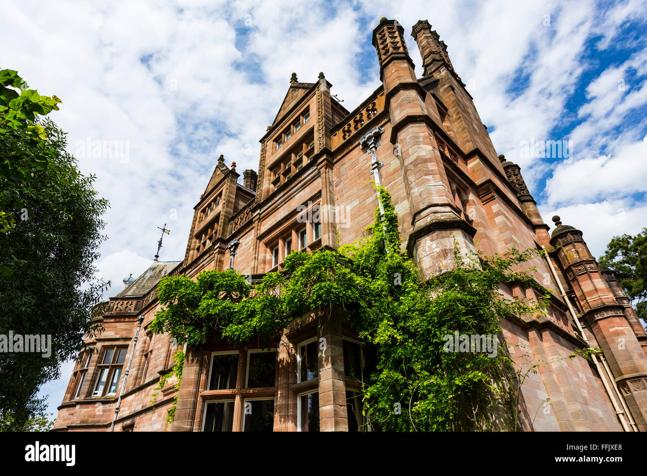 Holker Hall country house near Cartmel, Cumbria, England Stock Photo ...