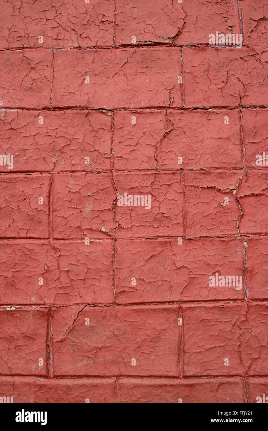 Worn out red brick wall Stock Photo - Alamy