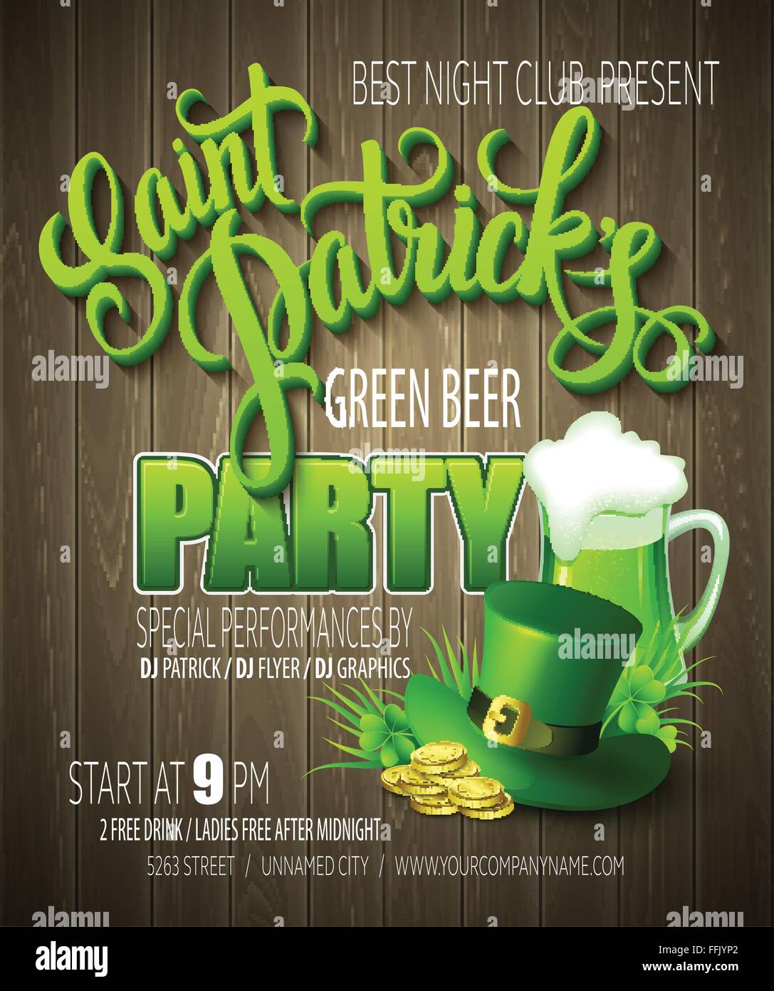 St. Patrick Day poster. Vector illustration Stock Vector Image & Art ...
