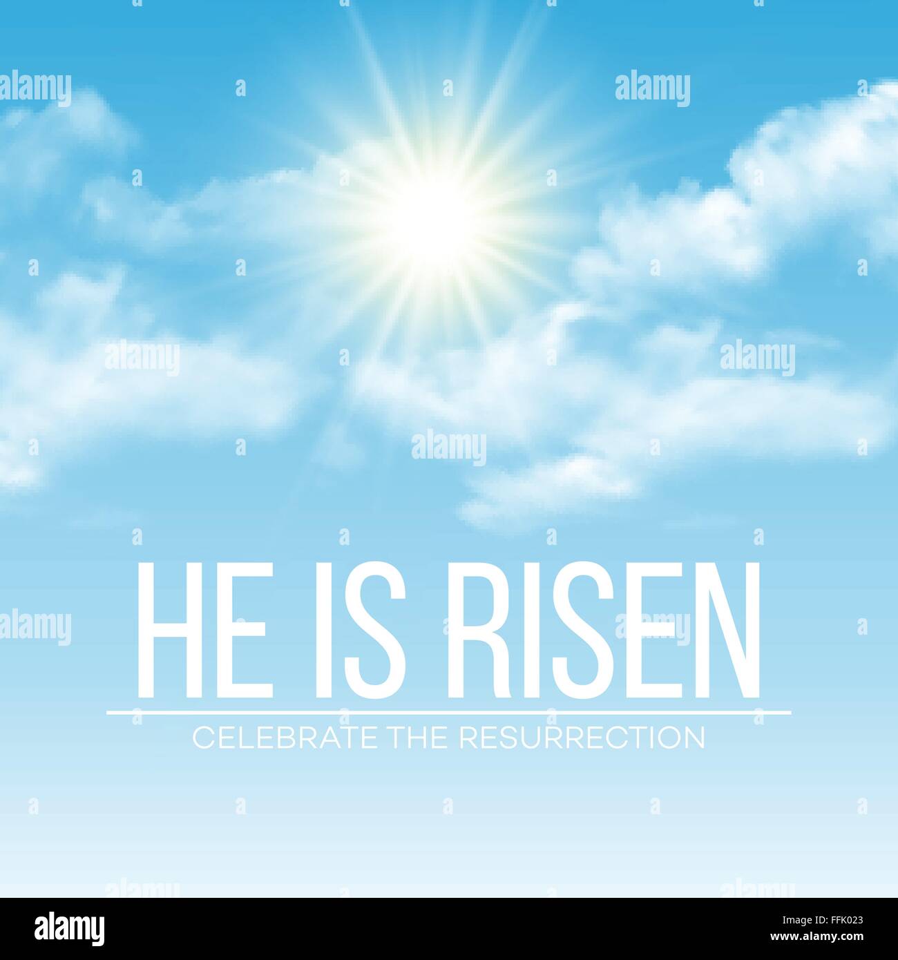 He is risen. Easter background. Vector illustration Stock Vector Image ...