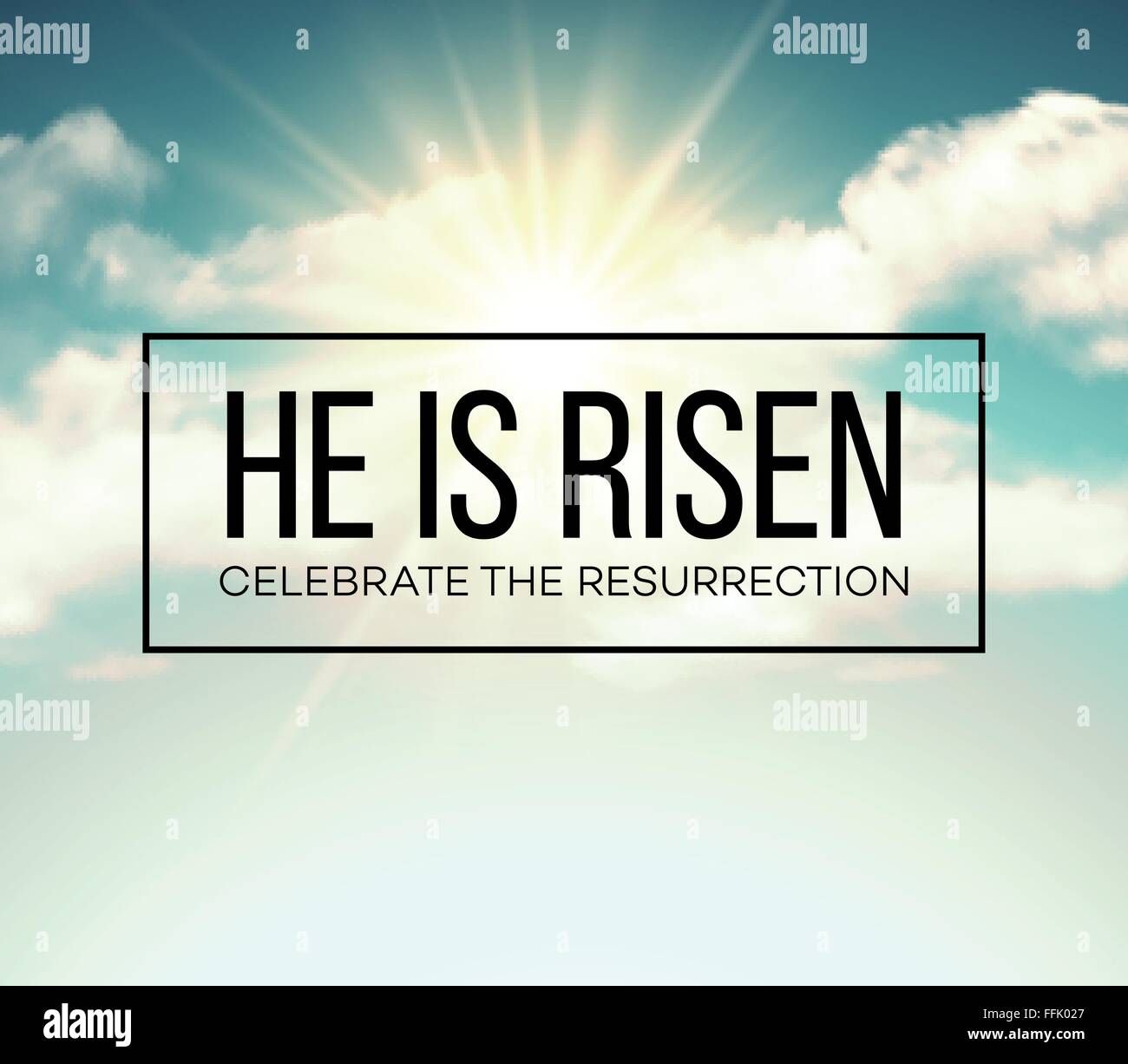 He is risen. Easter background. Vector illustration Stock Vector Image ...