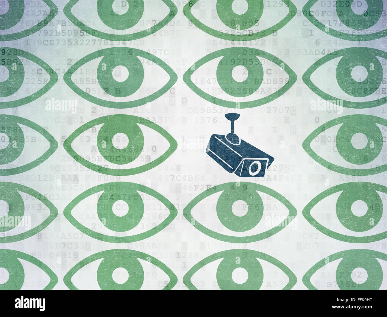 Protection concept: cctv camera icon on Digital Paper background Stock ...