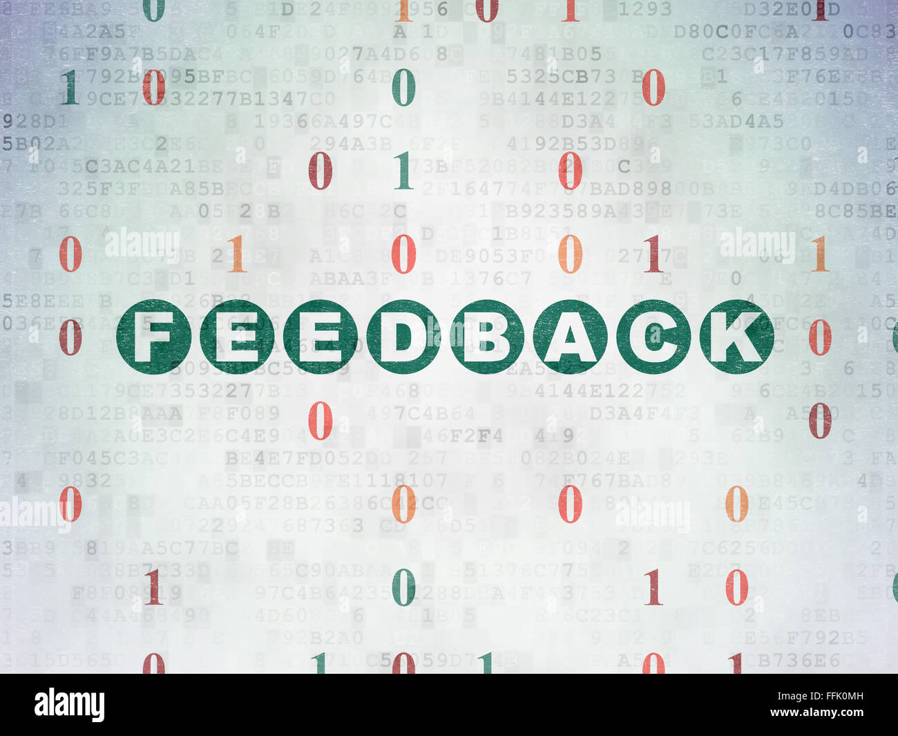 Finance concept: Feedback on Digital Paper background Stock Photo - Alamy