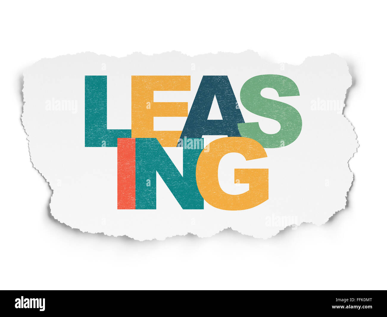 Business concept: Leasing on Torn Paper background Stock Photo - Alamy