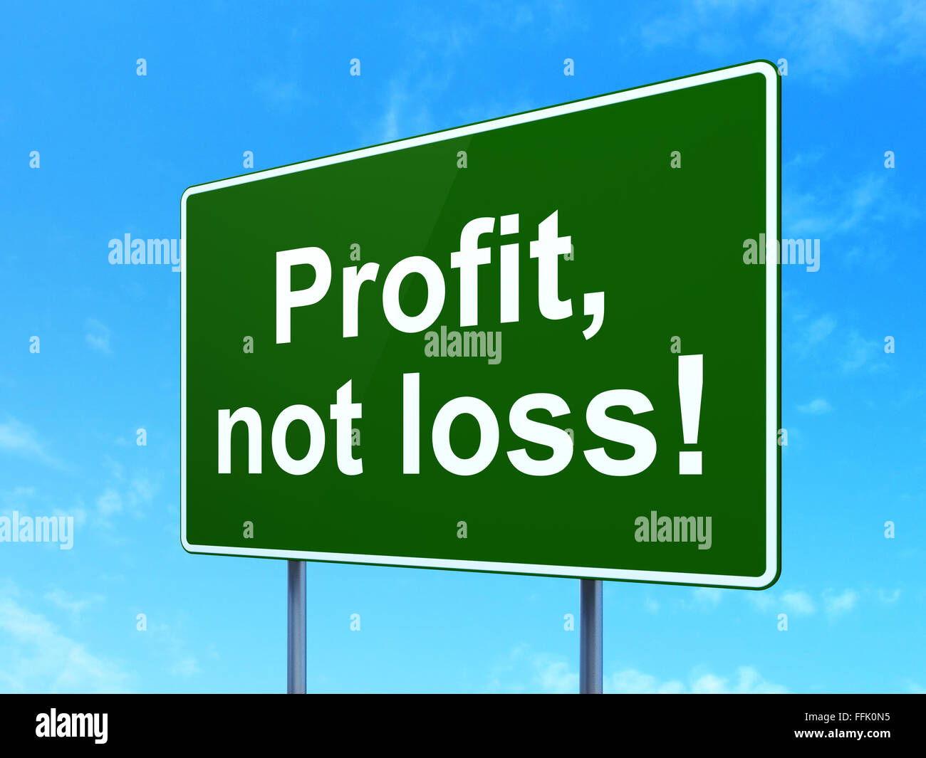 Business concept: Profit, Not Loss! on road sign background Stock Photo ...