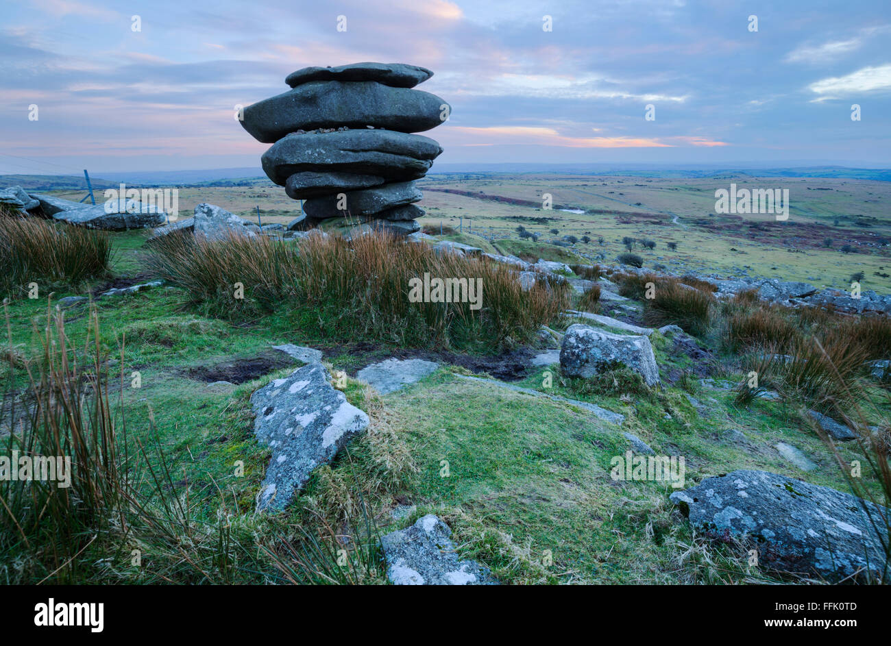 Cheesewring on Stowes Hill on Bodmin Moor Stock Photo - Alamy