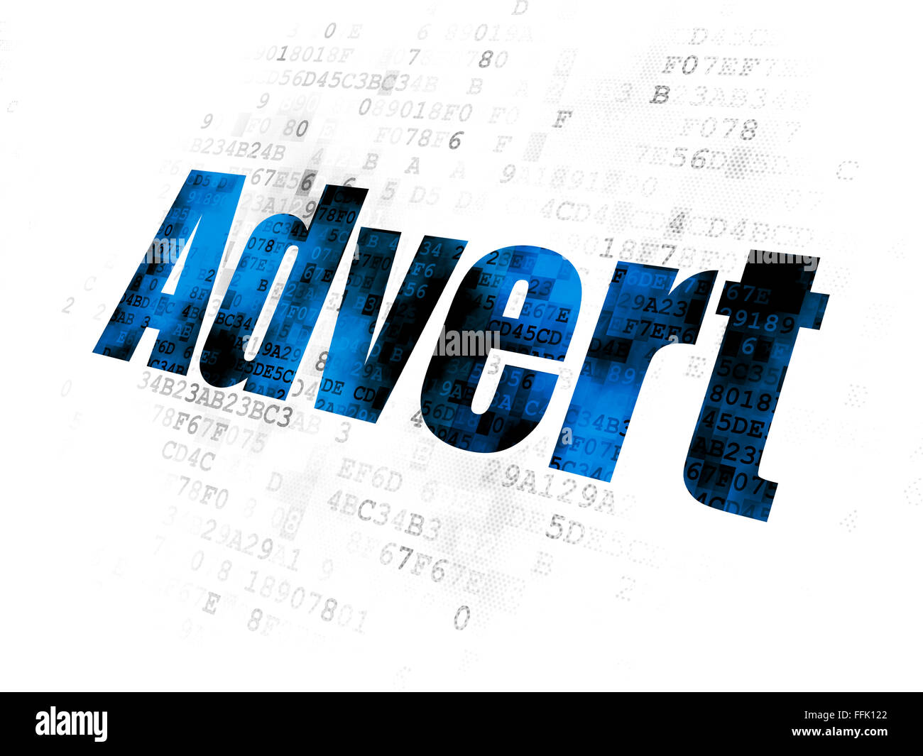 Marketing concept: Advert on Digital background Stock Photo - Alamy