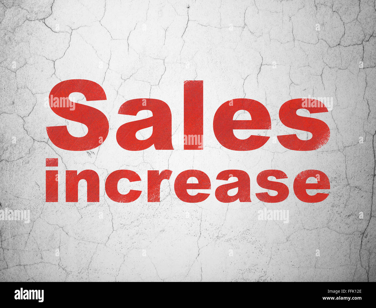Advertising concept: Sales Increase on wall background Stock Photo - Alamy