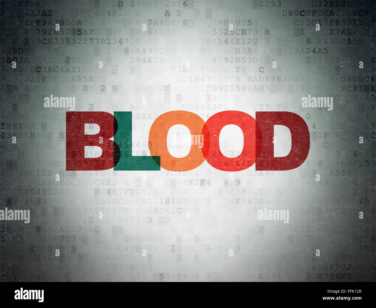 Medicine concept: Blood on Digital Paper background Stock Photo - Alamy