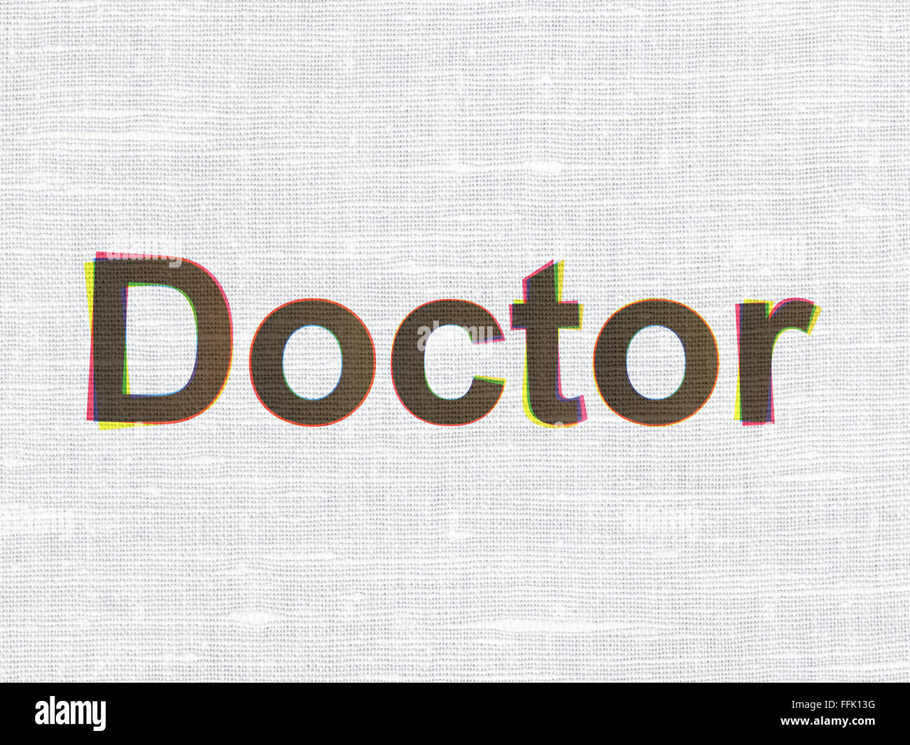 Health concept: Doctor on fabric texture background Stock Photo - Alamy