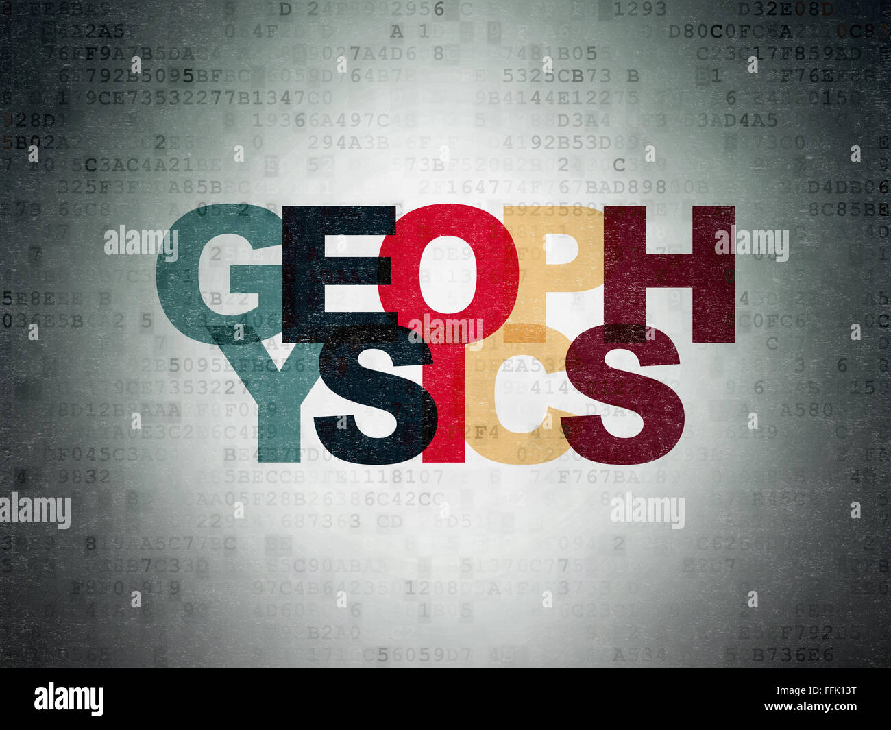 Science concept: Geophysics on Digital Paper background Stock Photo - Alamy