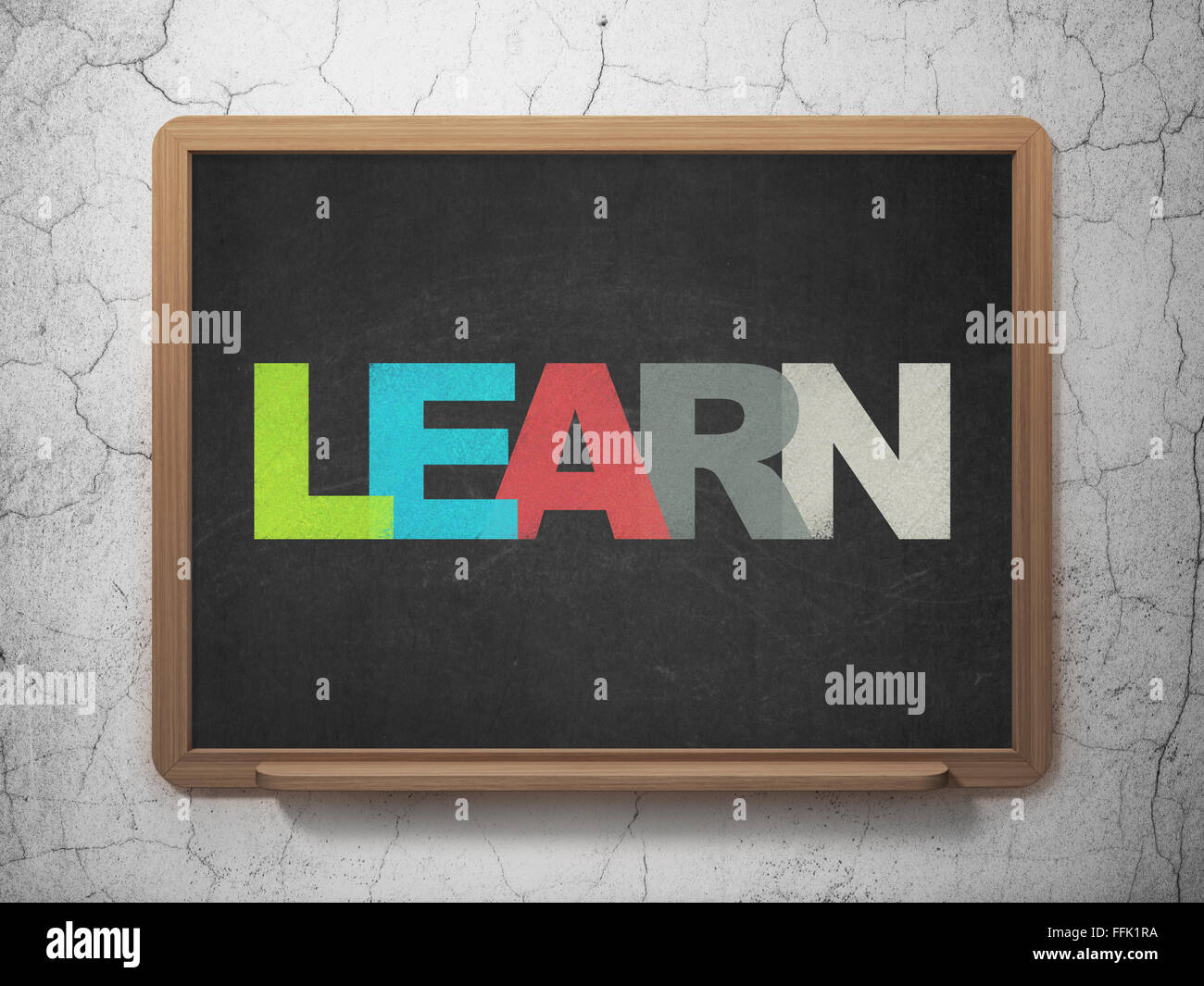 Learning concept: Learn on School Board background Stock Photo - Alamy