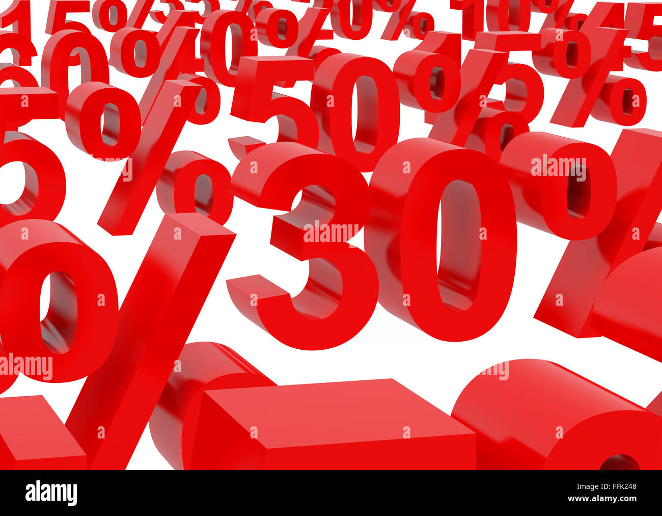 Red percent, isolated on white background. High resolution image Stock ...