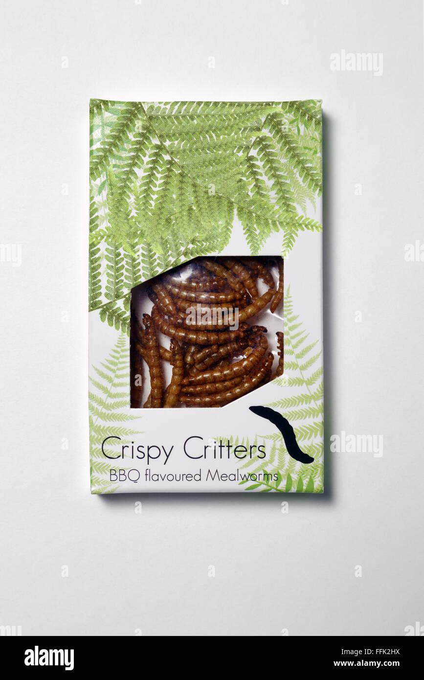 Packaged edible insects Stock Photo - Alamy
