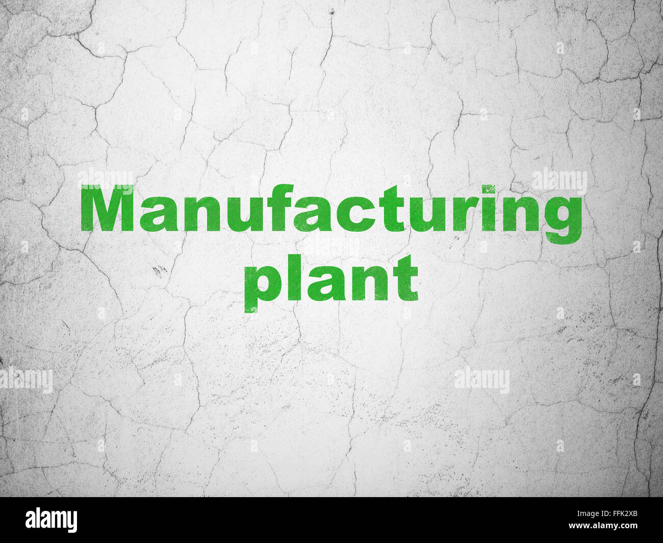 Manufacuring concept: Manufacturing Plant on wall background Stock ...