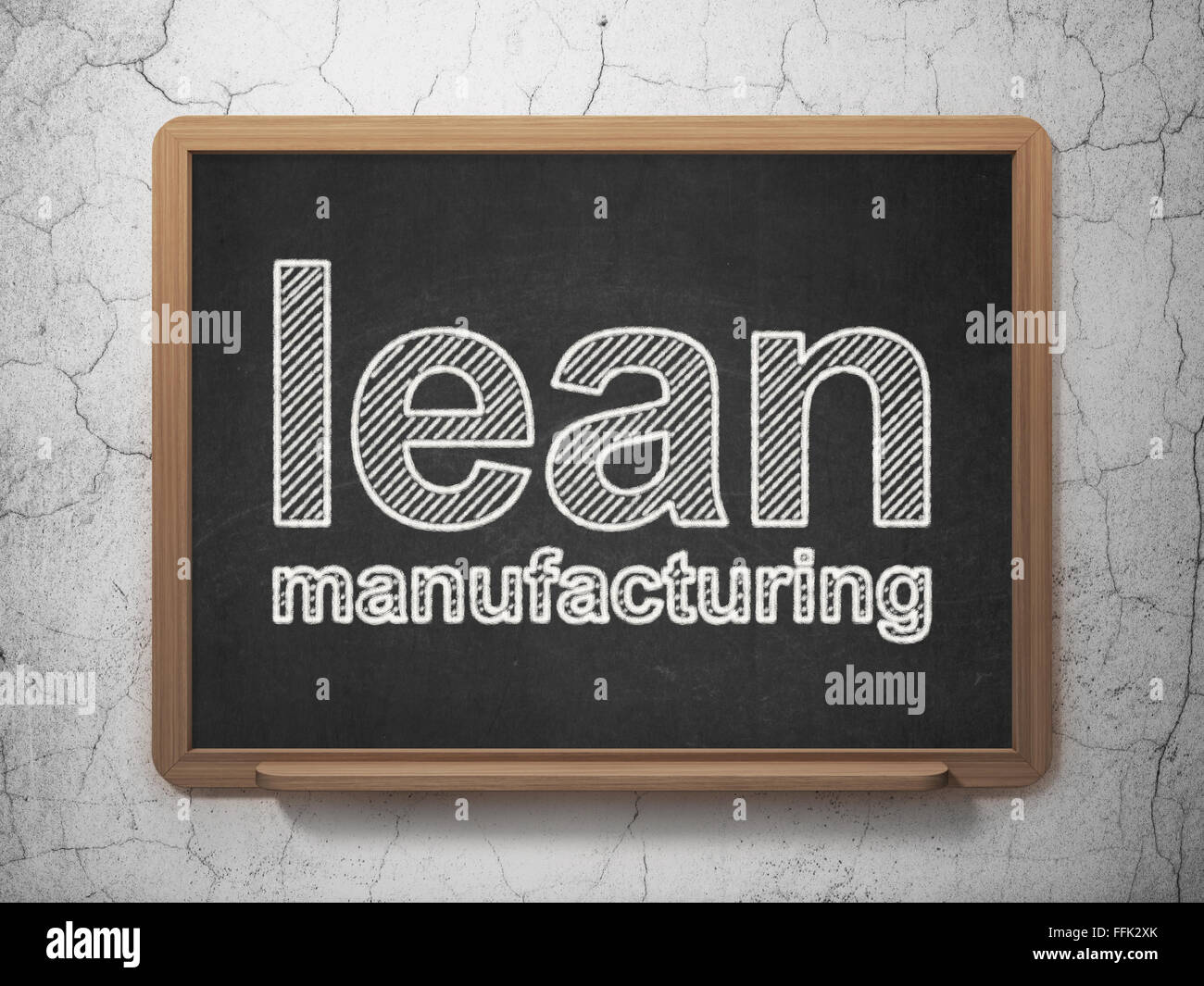 Manufacuring concept: Lean Manufacturing on chalkboard background Stock ...