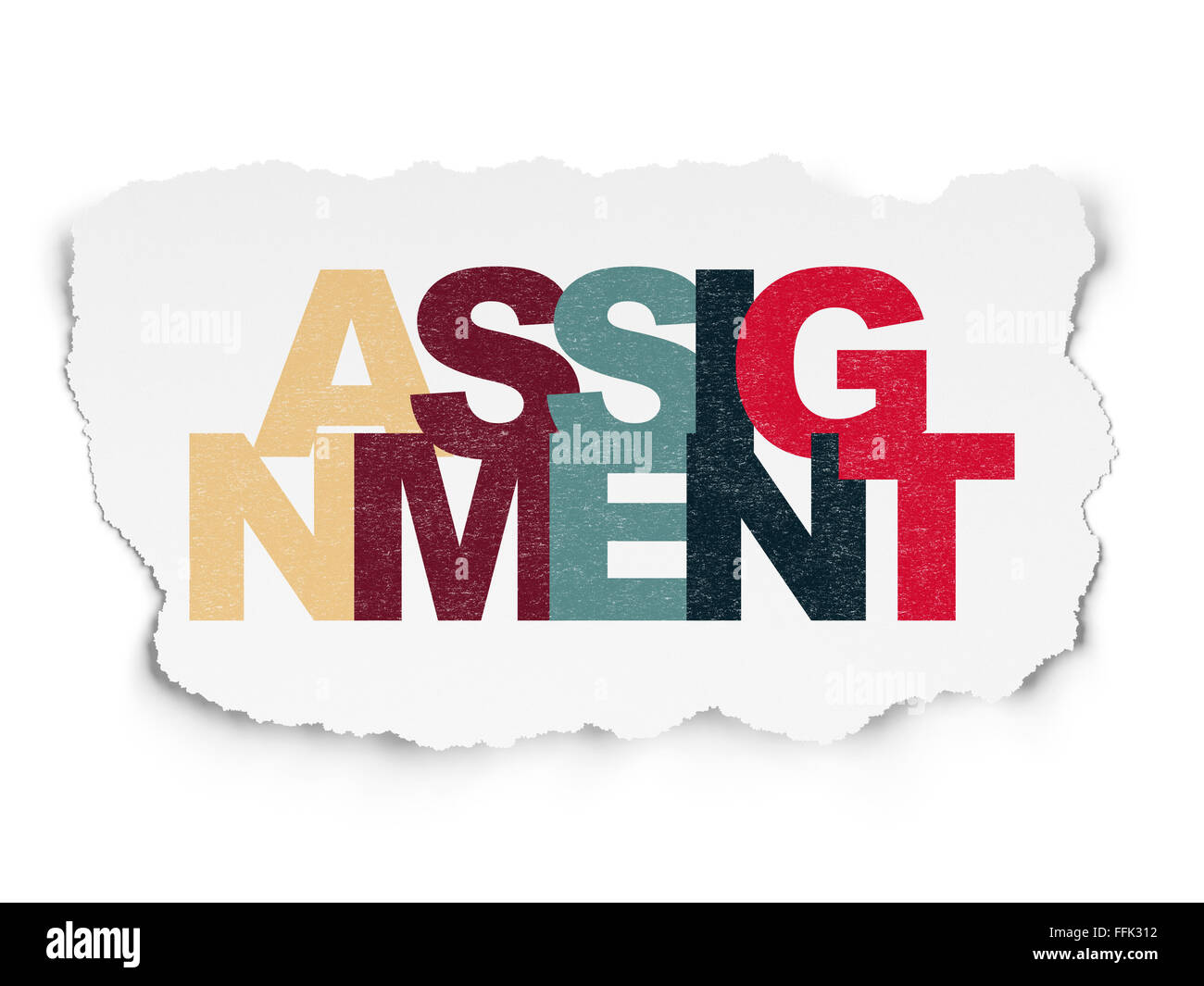 Law concept: Assignment on Torn Paper background Stock Photo - Alamy