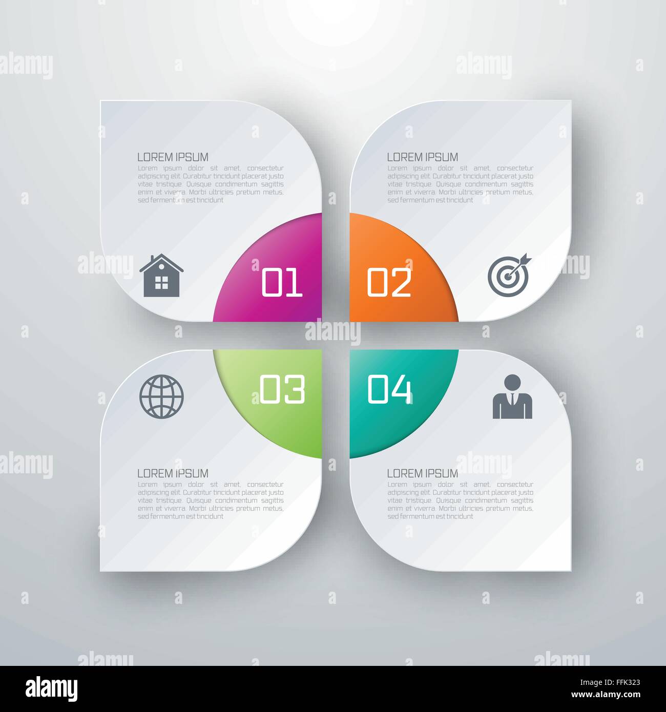 Template rectangles design on the grey background Stock Vector Image ...