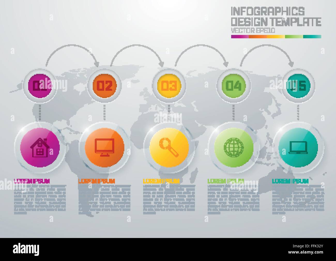 Vector illustration, infographics, glass slider Stock Vector Image ...