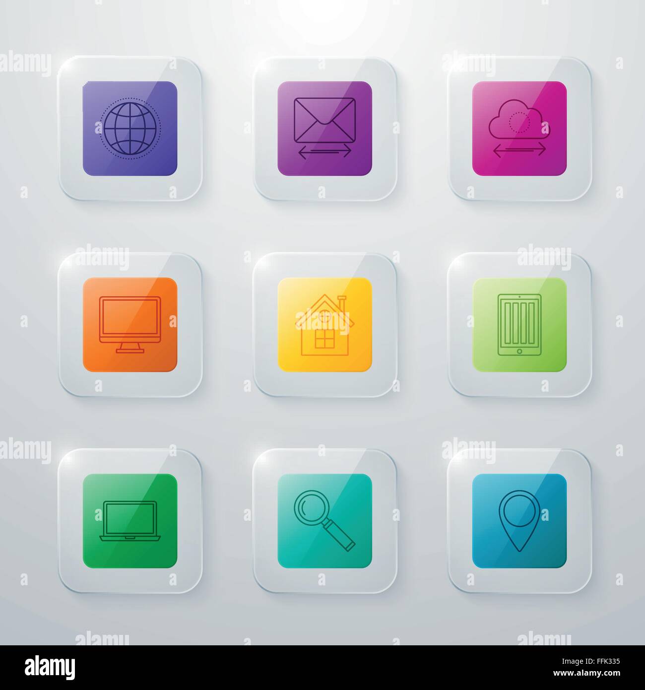 Template rectangles design on the grey background Stock Vector Image ...