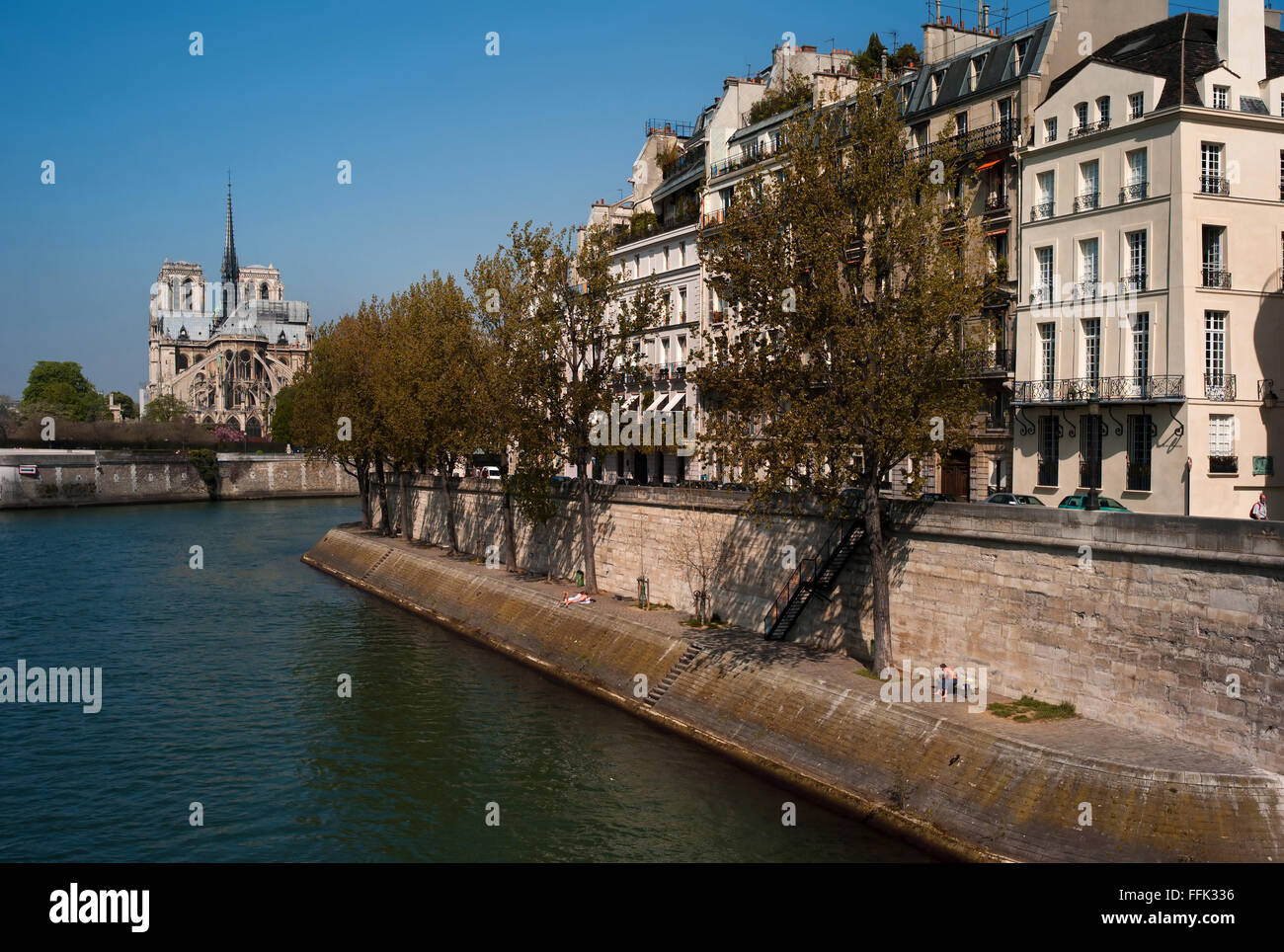 Quai d'Orléans, Paris Stock Photo - Alamy