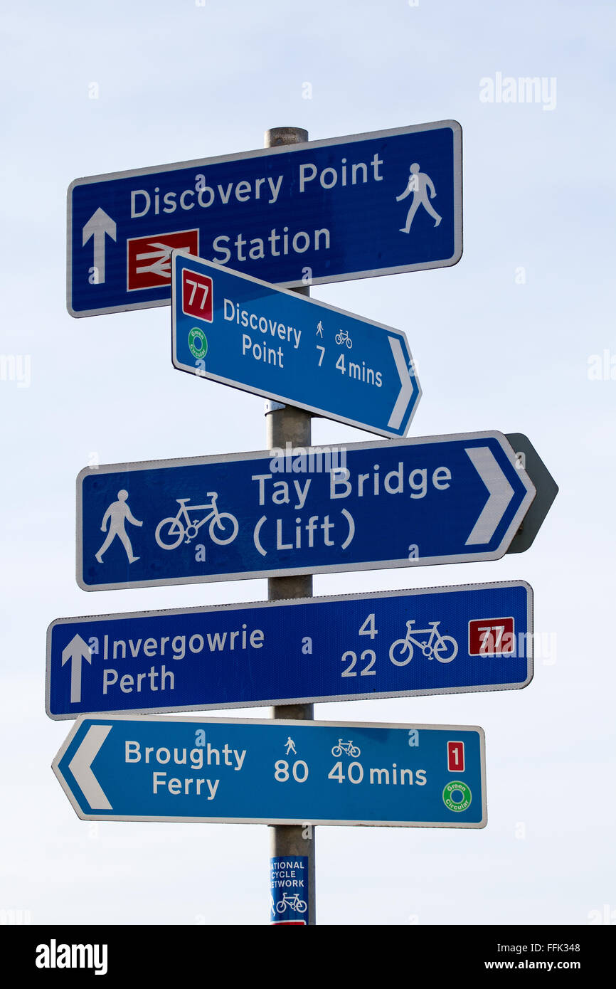 A tourist Information sign post close to the along the Waterfront ...