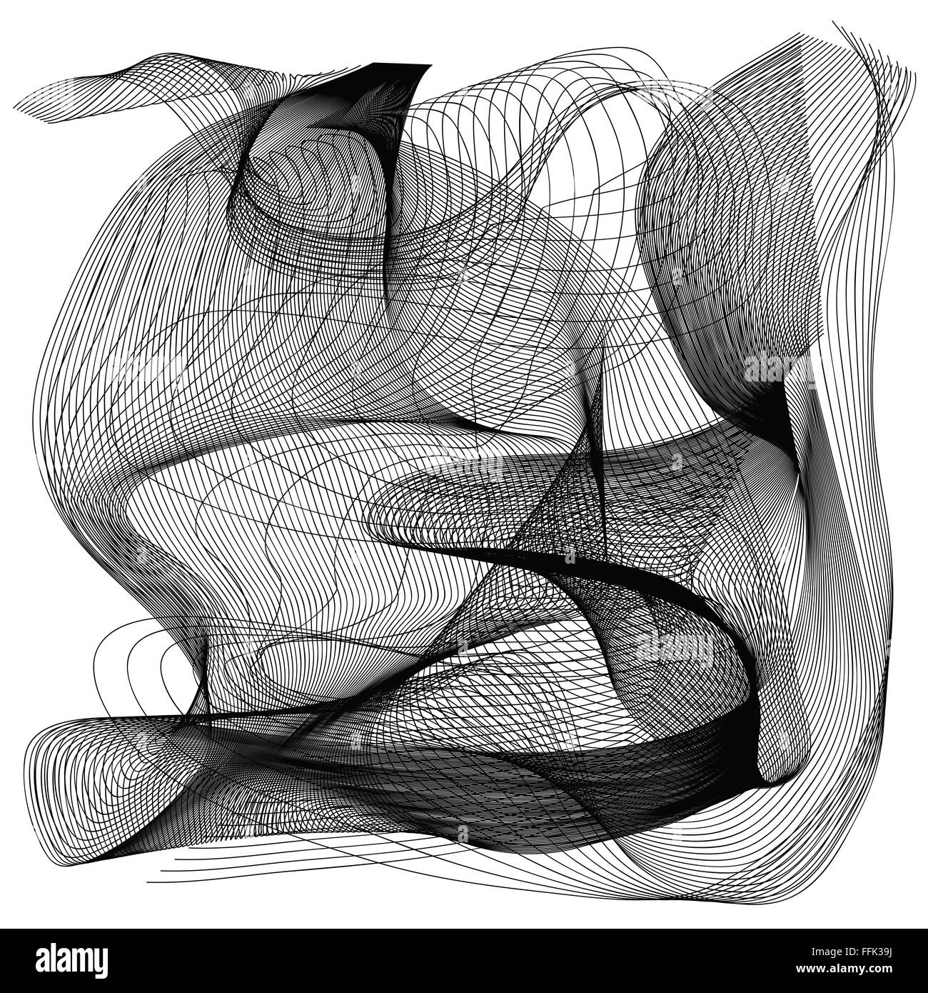 Abstract black background moving lines Cut Out Stock Images & Pictures ...