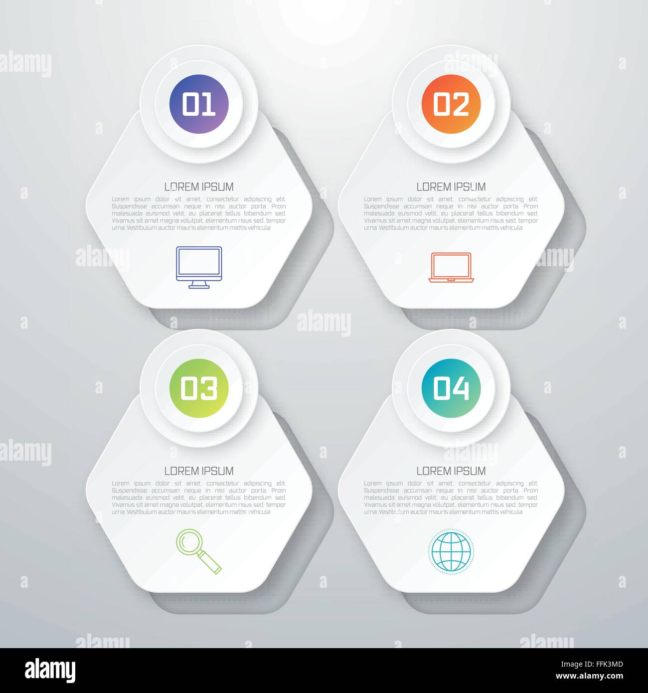 Vector illustration infographics four Stock Vector Image & Art - Alamy