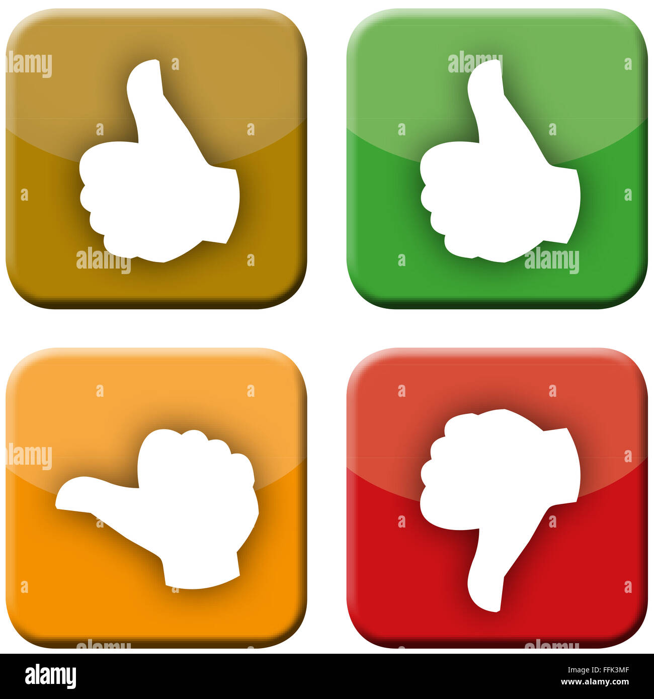 Feedback like thumbs up Cut Out Stock Images & Pictures - Alamy