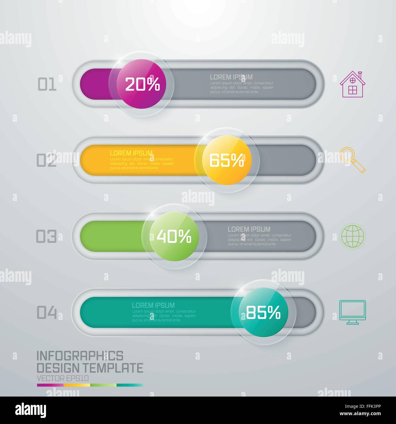 Infographic design white circles Stock Vector Image & Art - Alamy