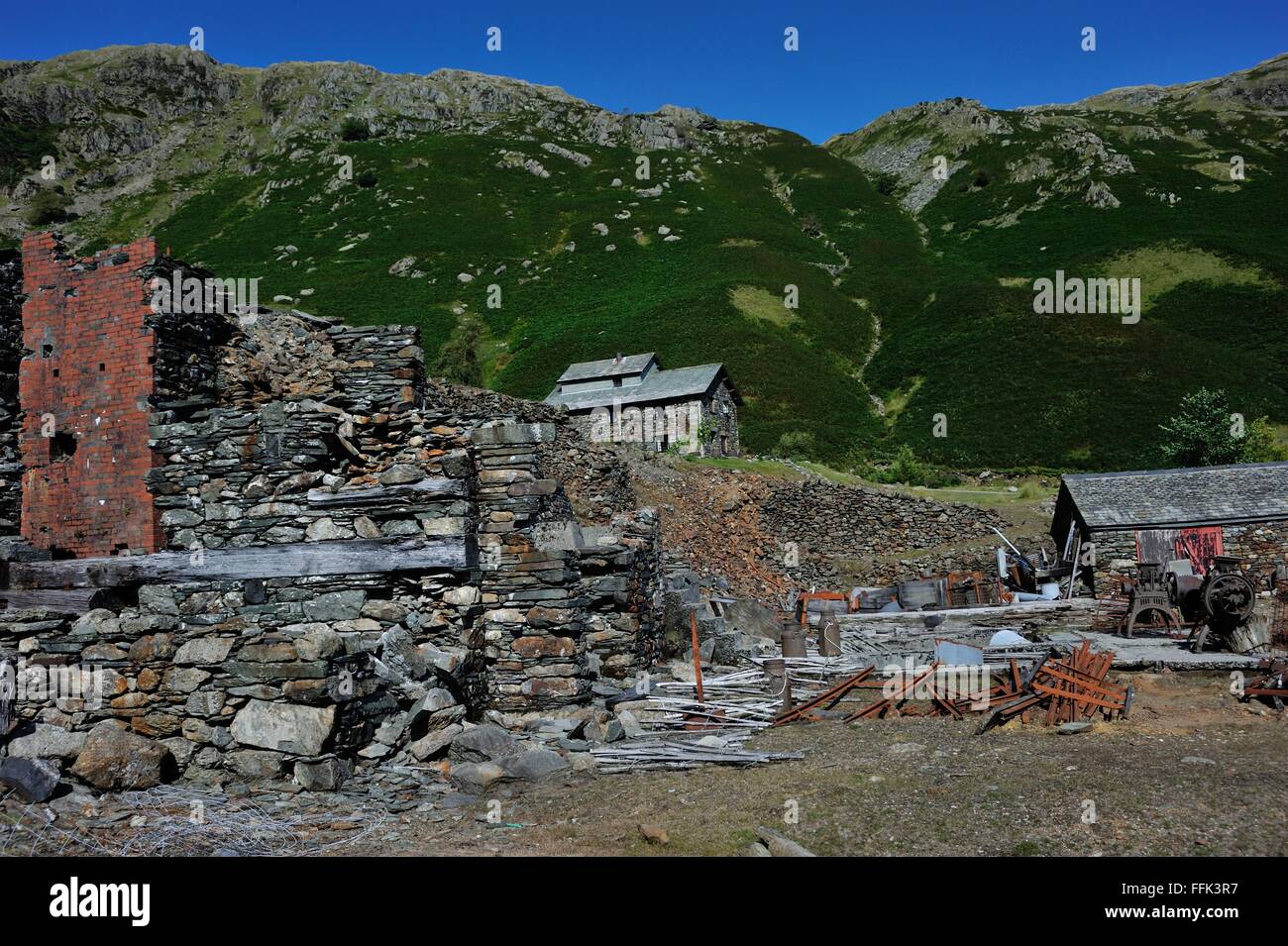 Coniston Coppermines, Bonsor Upper Mill ruins, and the former ...