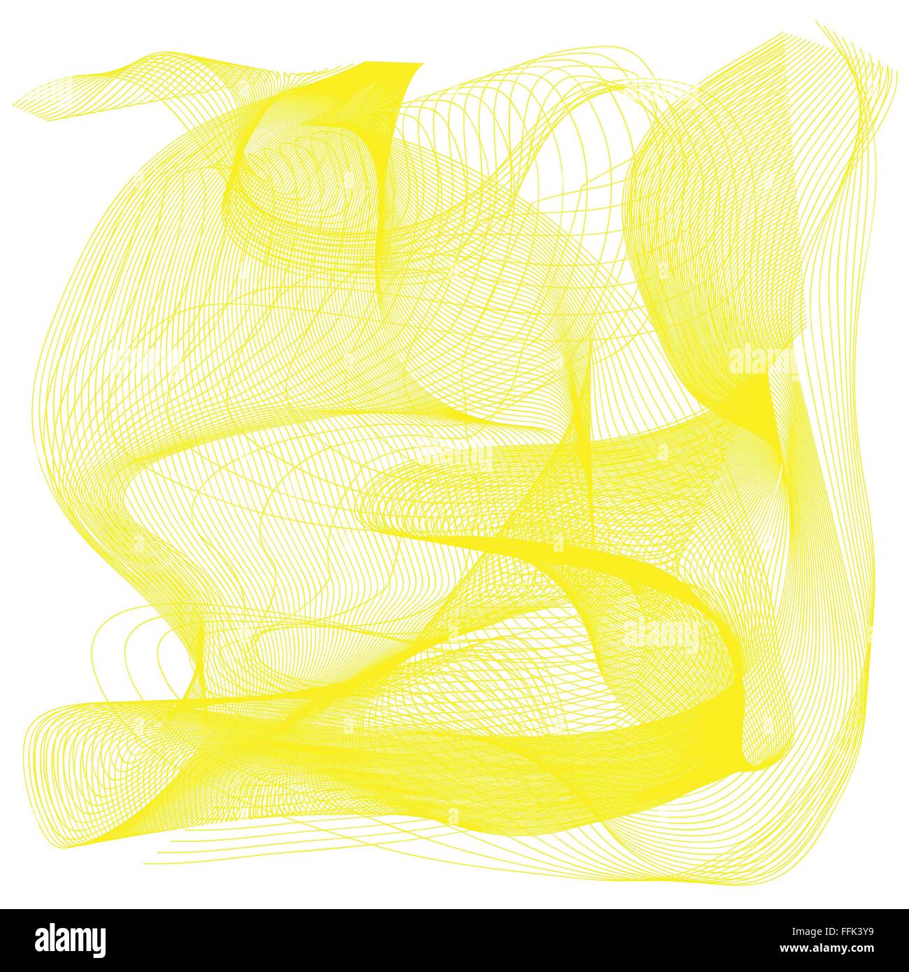 Yellow line movement with white background Stock Photo - Alamy