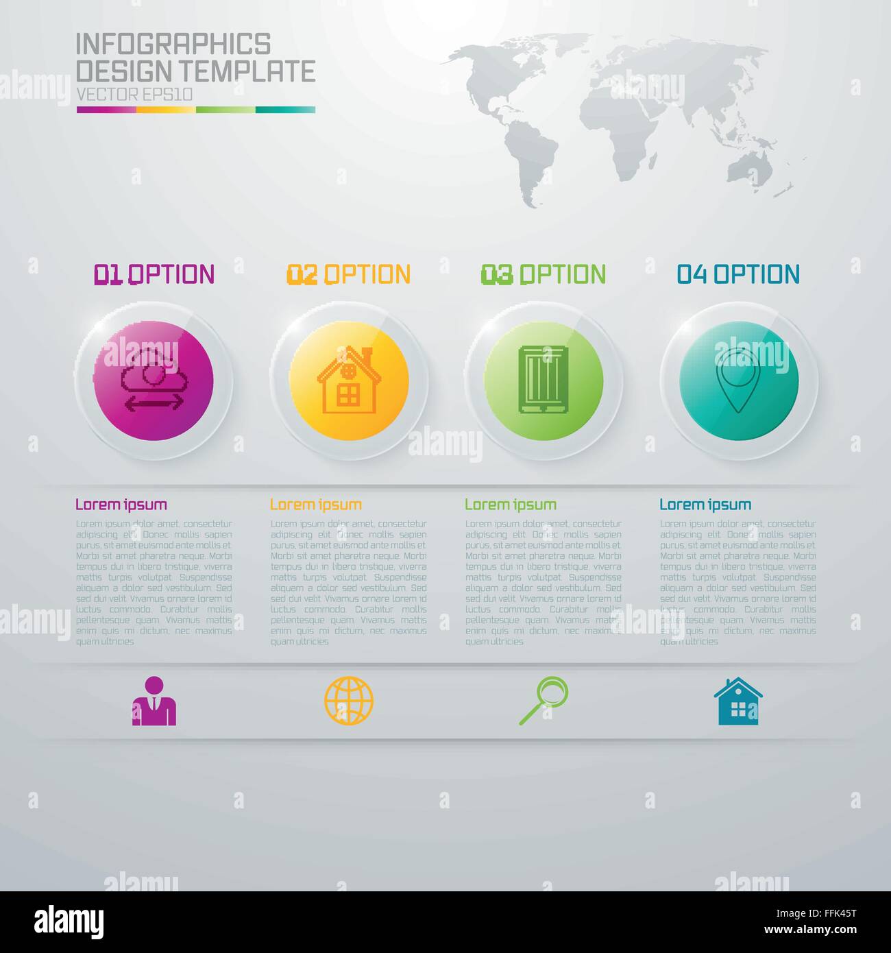 Infographic design white circles Stock Vector Image & Art - Alamy