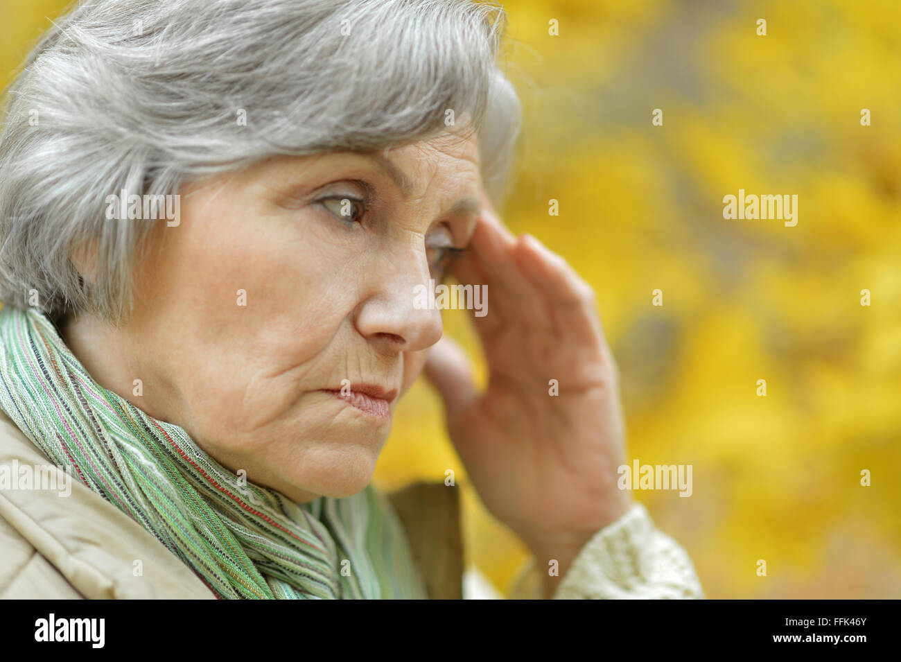 sad old woman Stock Photo - Alamy