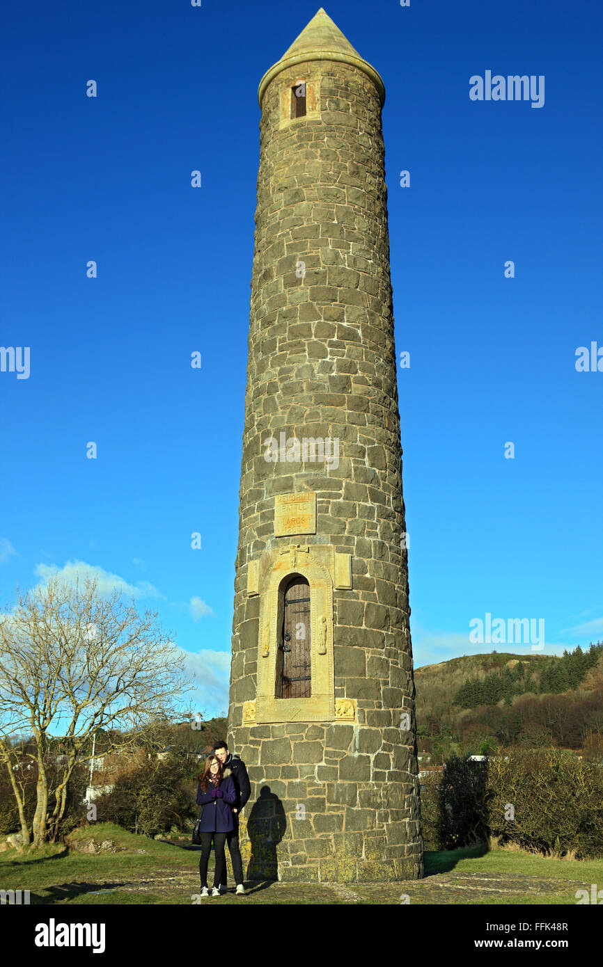 Pencil monument battle of largs 1263 hi-res stock photography and ...